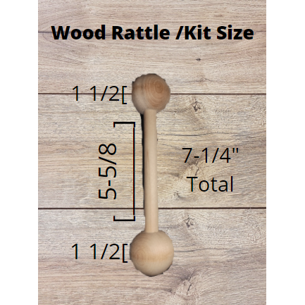 Wood Rattle Kit DIY| Biddybugs Crafts
